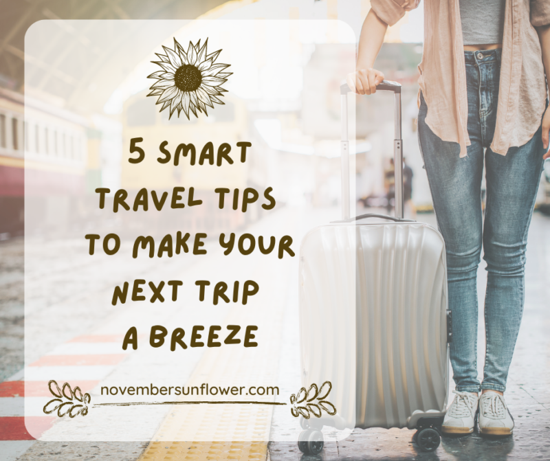 Achieve Stress-free Travel with Smart Travel Tips| November Sunflower
